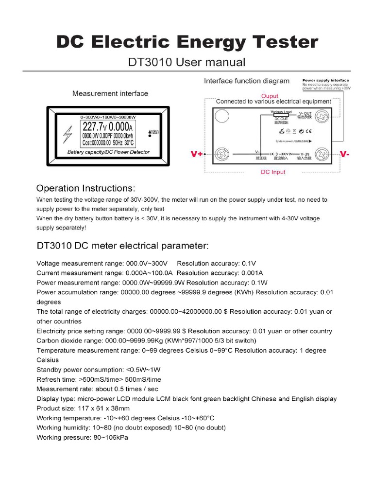 dt3010 Ly User Manual | PDF