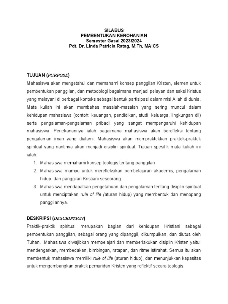 Pembentukan Kerohanian | PDF