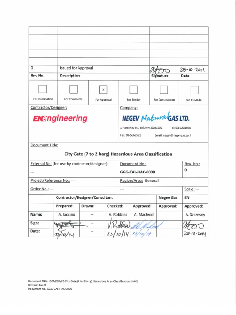 GGG-CAL-HAC-0009 - ACG 7 To 2 Barg FULL (28-10-2014) | PDF | Valve ...