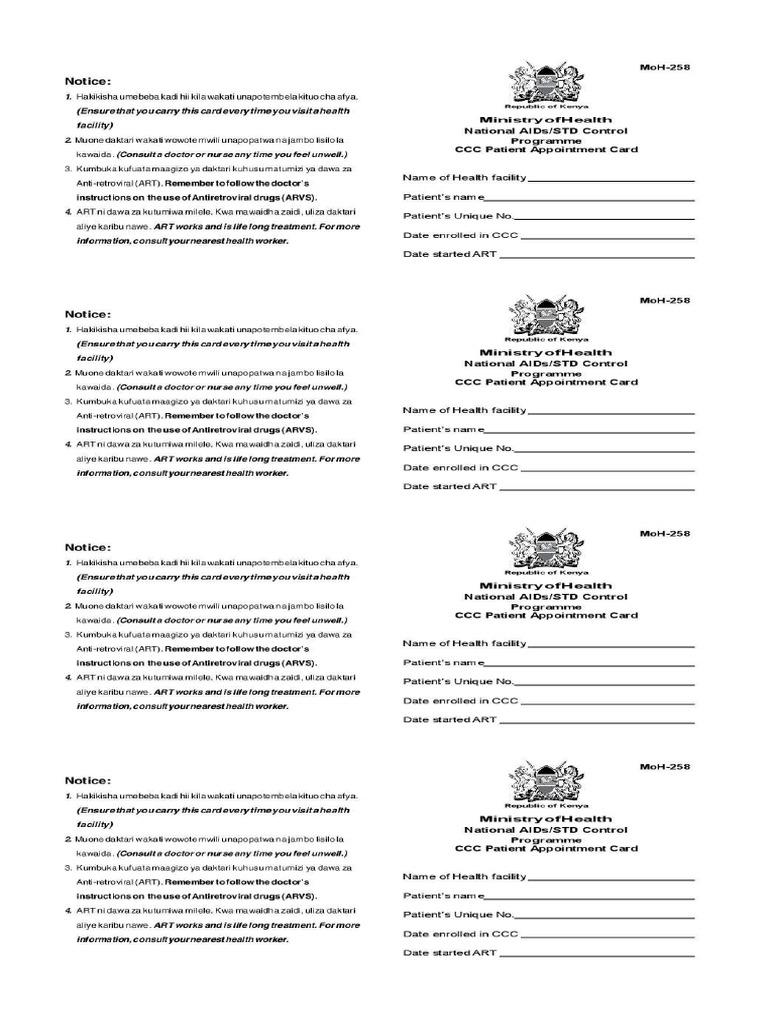 CCC Client Card | PDF