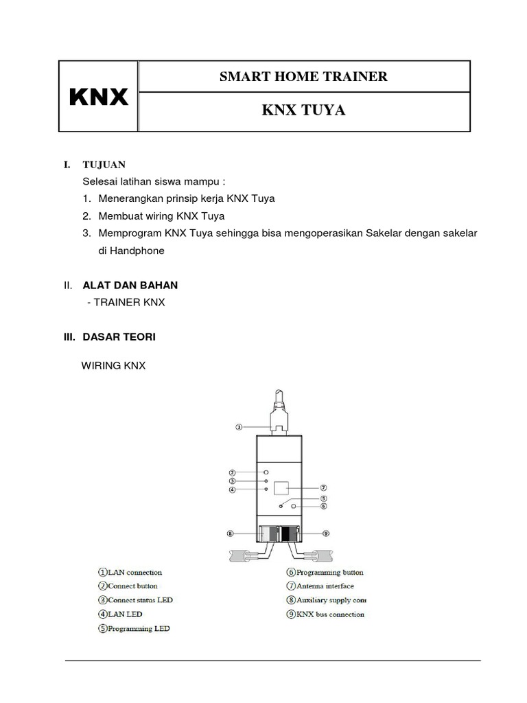 Job Sheet 5 KNX Tuya | PDF