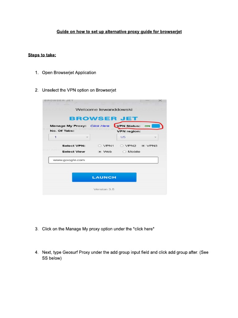 Browser Jet Alternative Proxy Guide | PDF