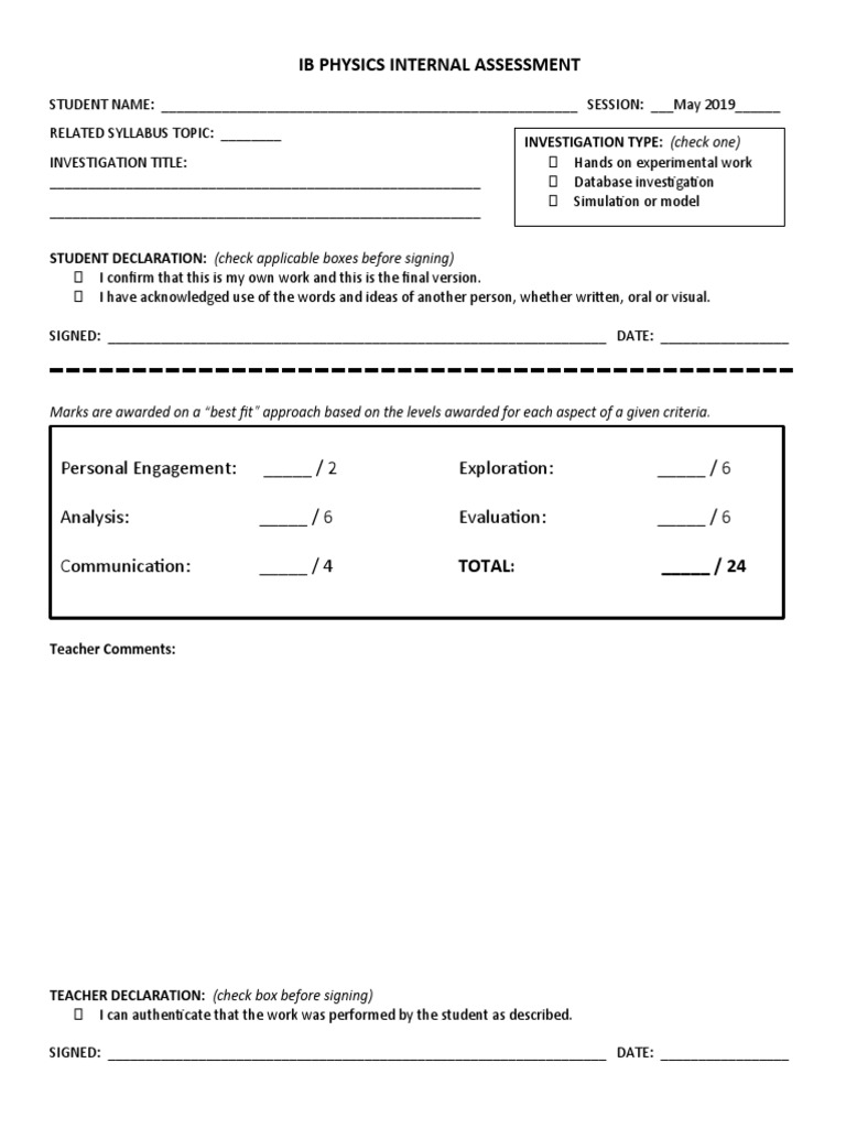 Ia Score Sheet 1516 | PDF | Methodology | Data