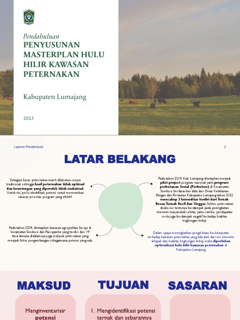 Lapdal - Masterplan Hulu Hilir Peternakan Lumajang | PDF