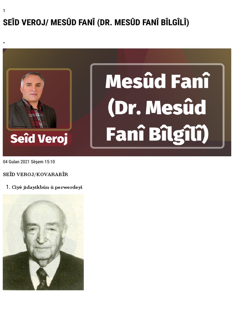 Mesud Fani Veroj | PDF