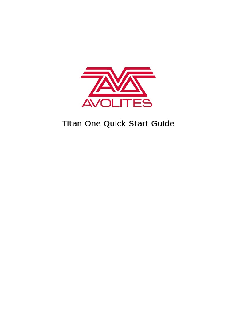 Titan One Quick Start Guide | PDF | Command Line Interface | Computing