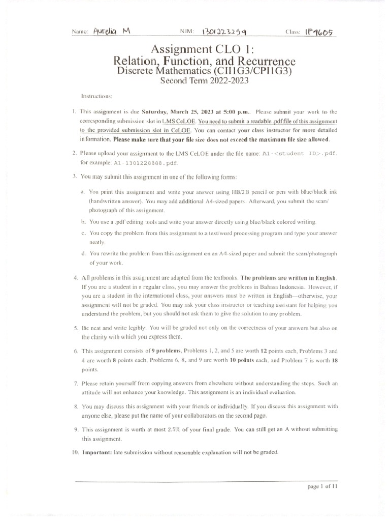 Clo 1 Telkom | PDF