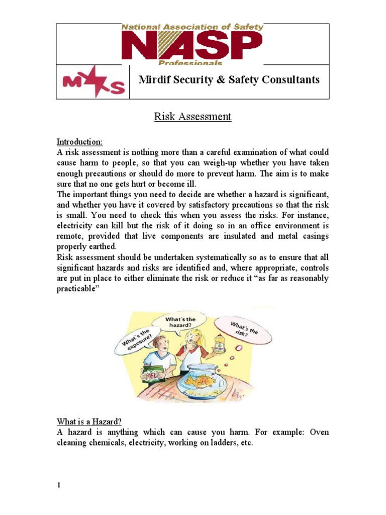 Five Steps To Risk Assessment | Download Free PDF | Risk | Hazards