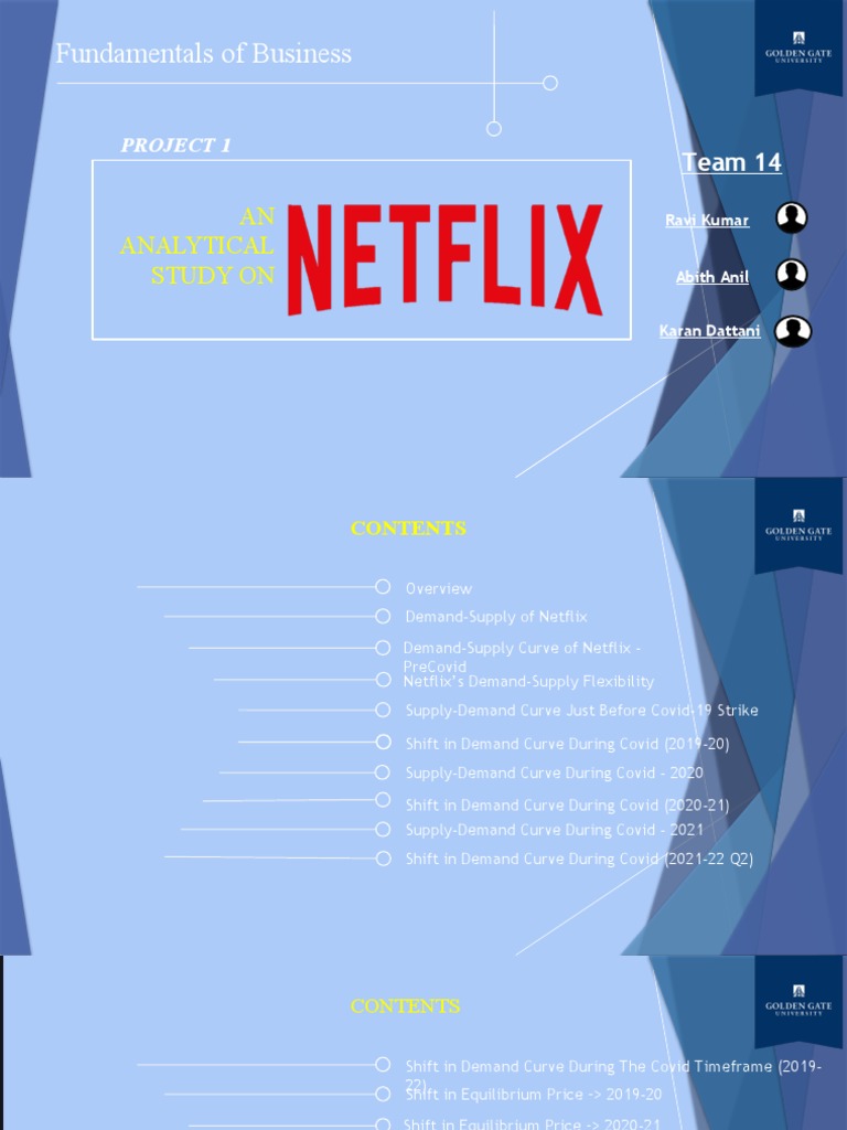 NetFlix Case Study | PDF | Demand | Supply And Demand