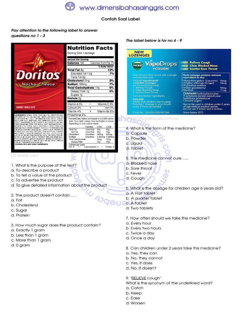 DBI - Contoh Soal Label-1-3 | PDF