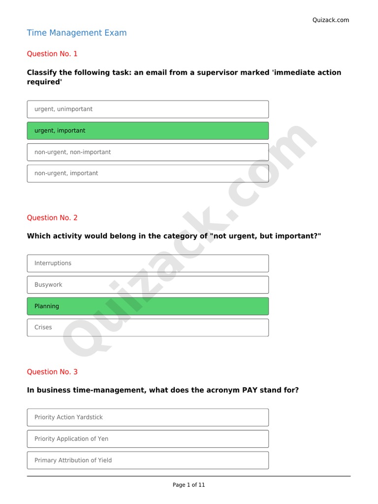 PDF Download Time Management | Download Free PDF | Time Management ...