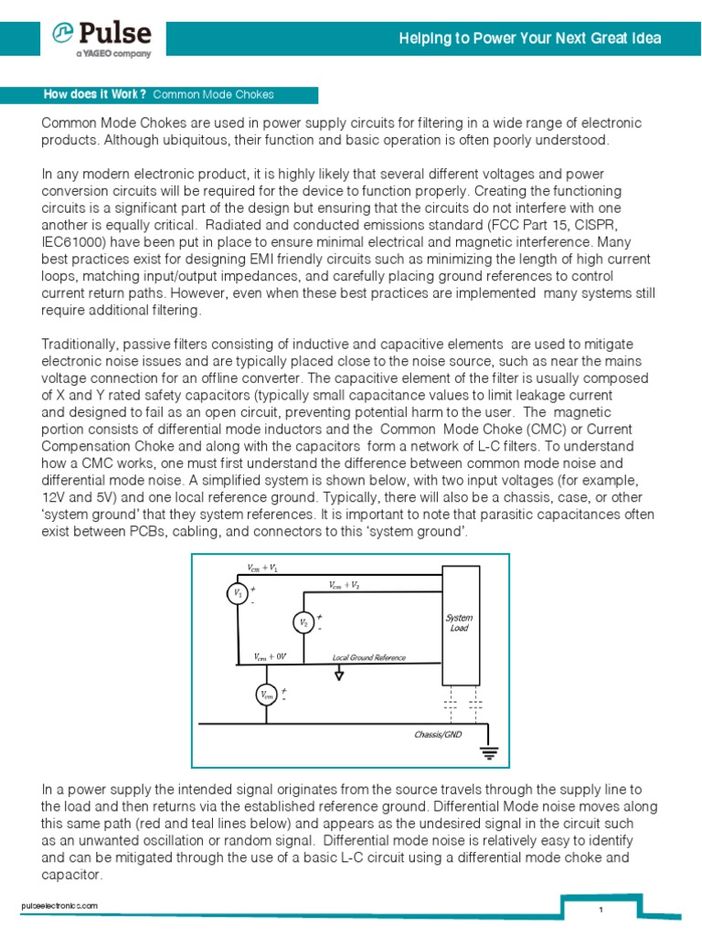 CMC How Does It Work | Download Free PDF | Inductance | Electrical ...