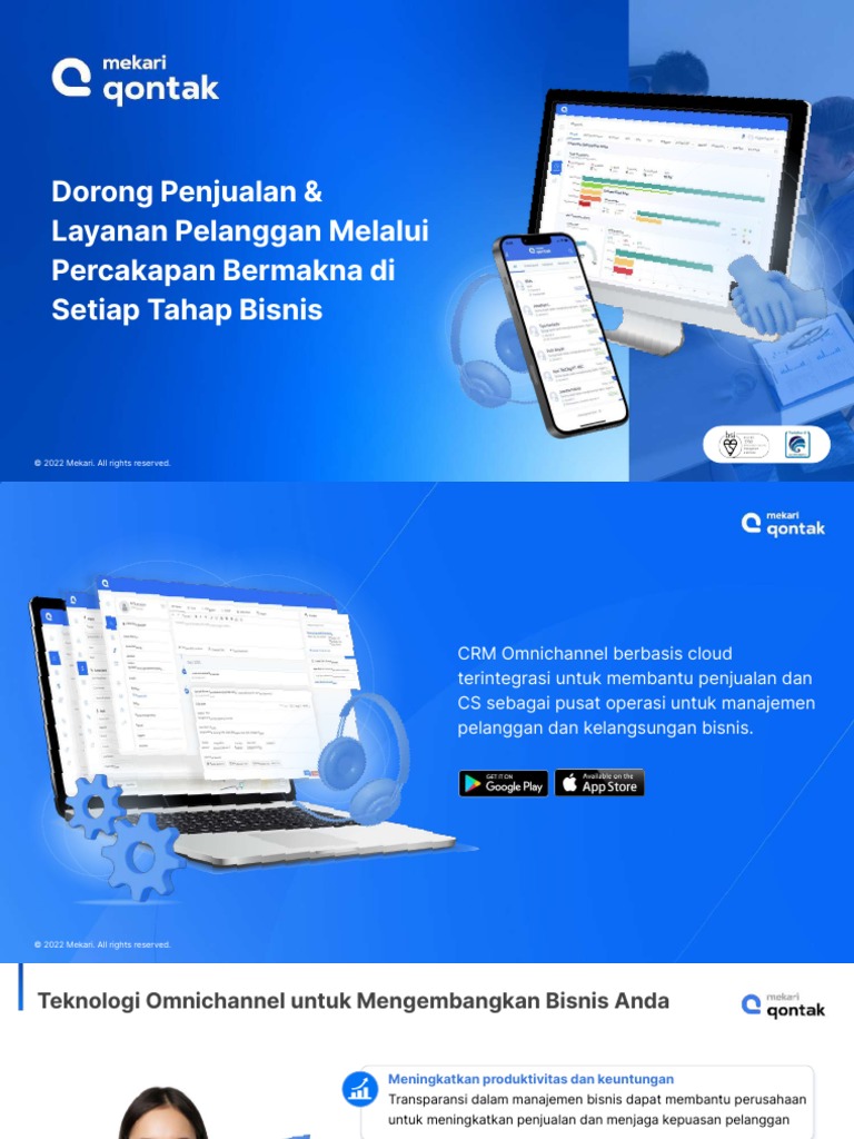Solusi CRM Omnichannel Qontak Mekari | PDF | Bisnis