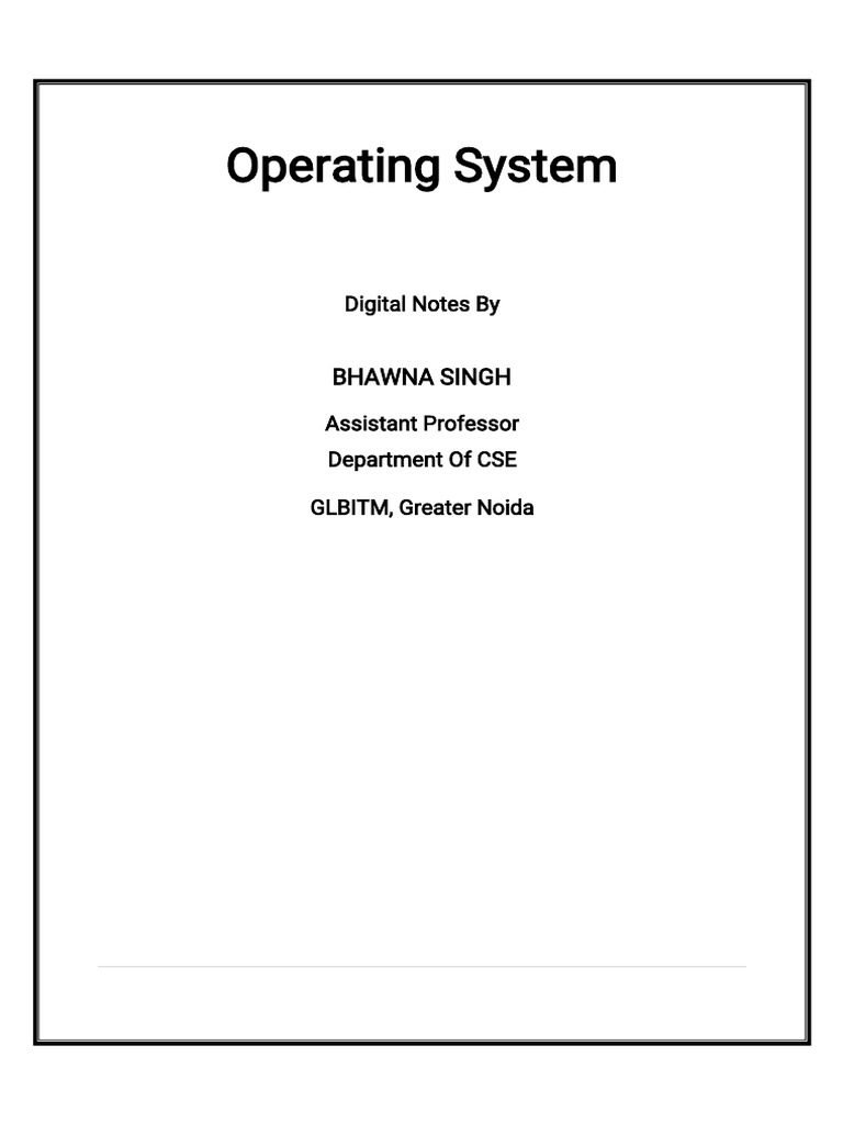 Os Unit 1 Pdf