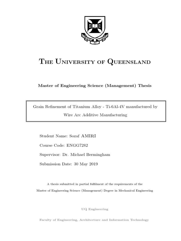 Grain Refinement of Titanium Alloy - Ti-6Al-4V Manufactured by Wire Arc ...