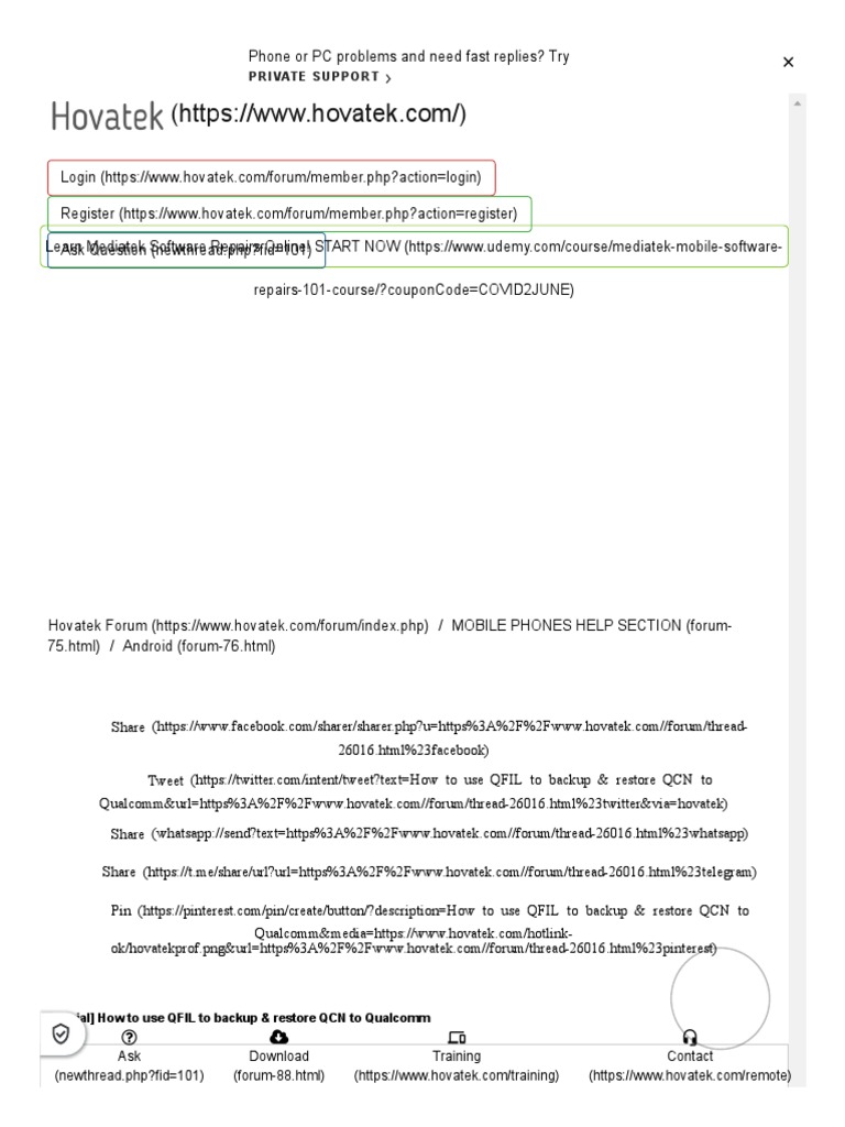 How To Use QFIL To Backup & Restore QCN To Qualcomm | PDF | Android ...