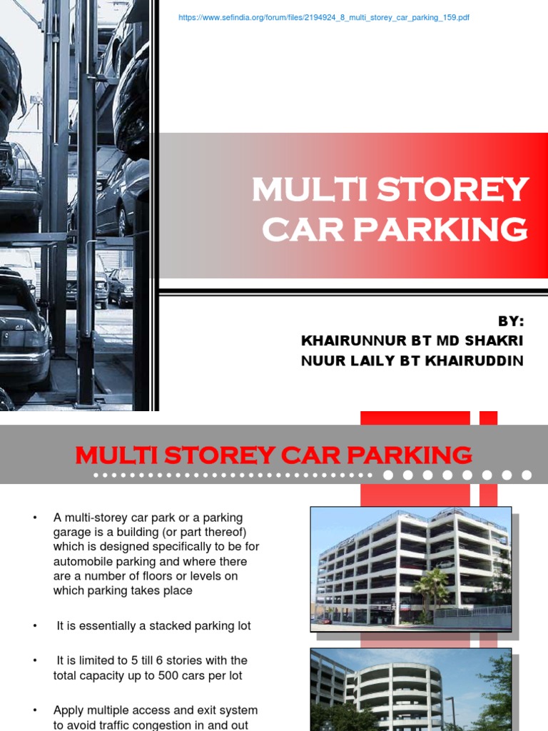 Design Guidelines for multi_storey_car_parking | PDF | Parking | Traffic