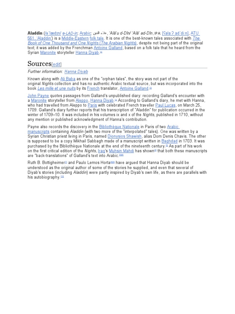 Aladdin | PDF