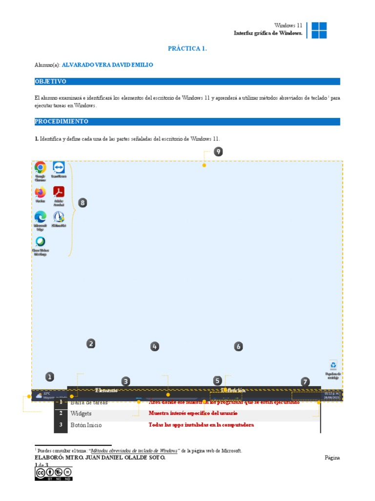 Práctica 1 (Interfaz Gráfica de Windows) Alvarado Vera David Emilio | PDF | Ventana (informática ...