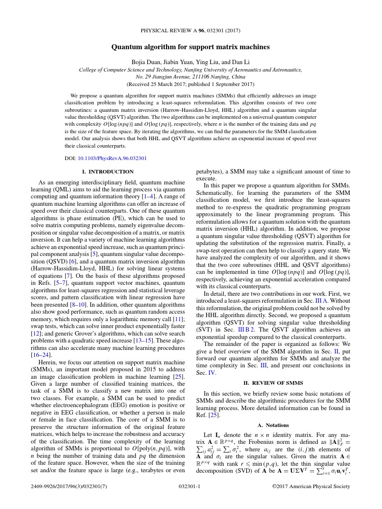 QSVMM | PDF | Applied Mathematics | Mathematics