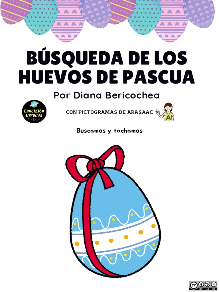 Búsqueda de Huevos de Pascua con Pictogramas | PDF