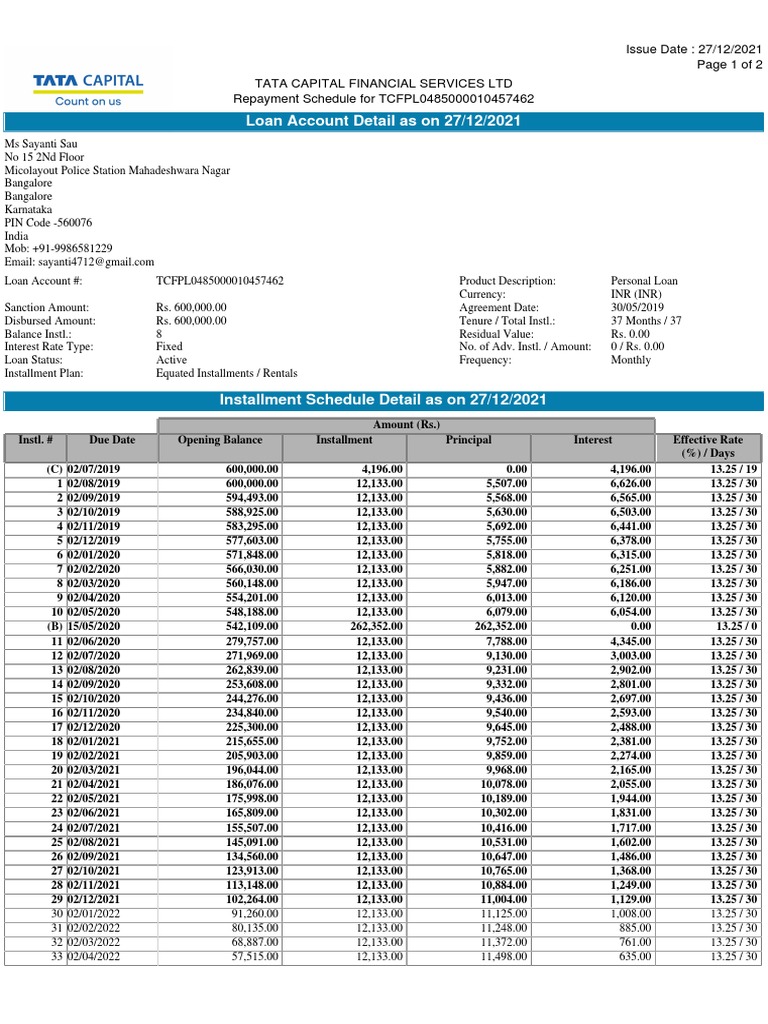Amortization Report | PDF | Loans | Debt