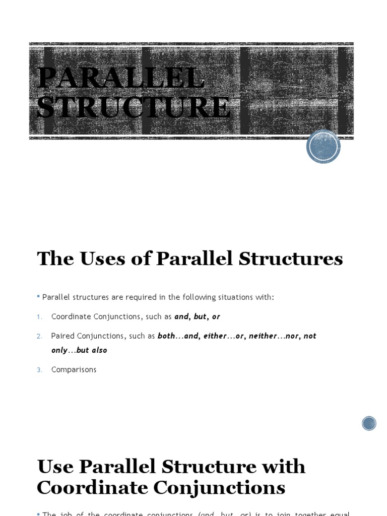 Parallel Structure | PDF