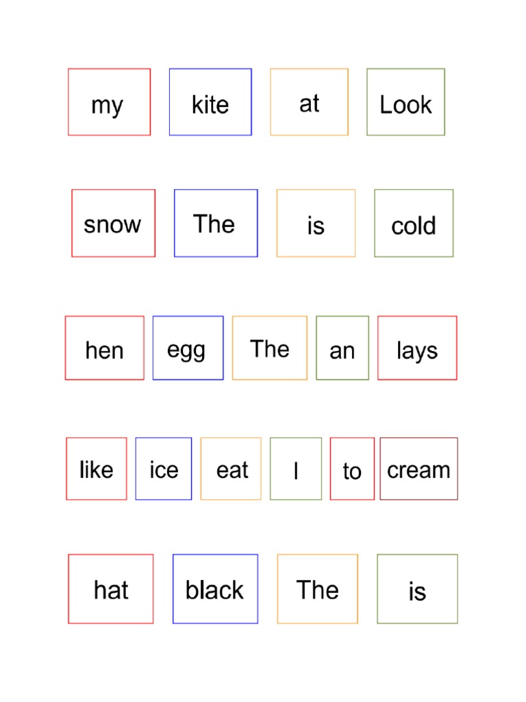 Mixed Sentences | PDF