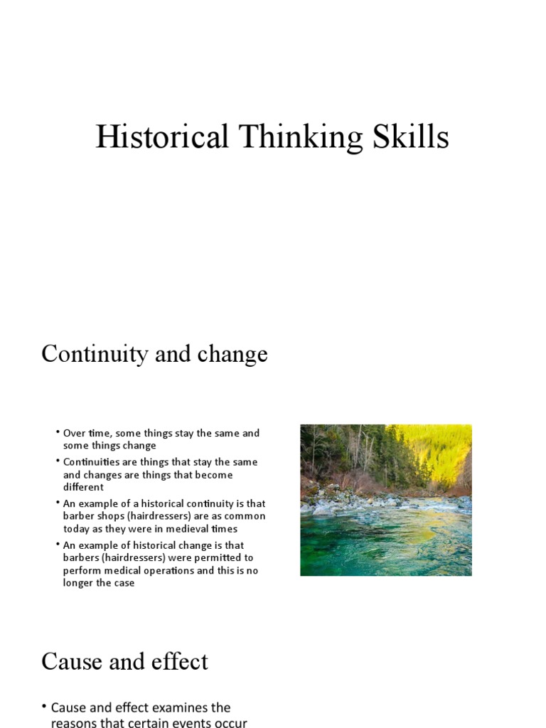 Historical Thinking Skills | PDF | Primary Sources | Thought