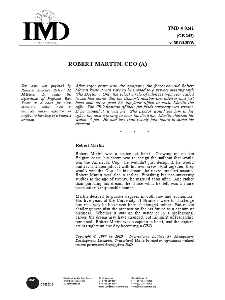 Robert Martin CEO Part A - 2023N | PDF