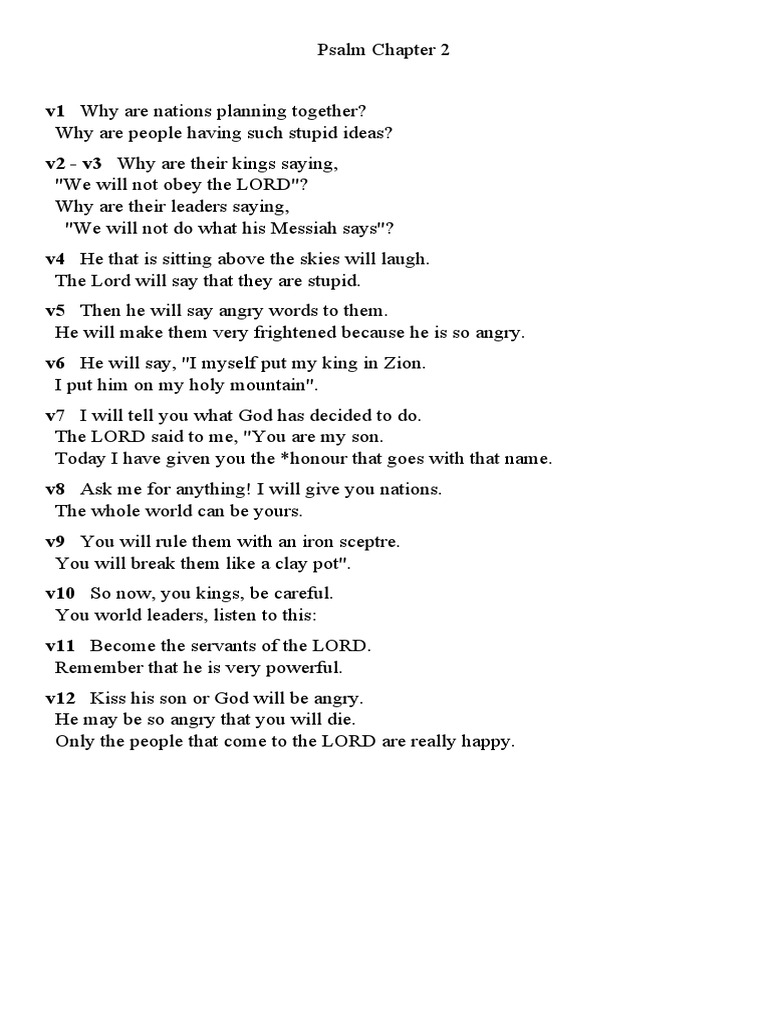 Psalm 2 | PDF | History | Religion & Spirituality