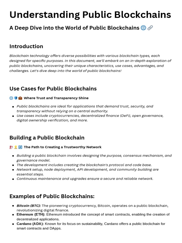 Understanding Public Blockchains | PDF