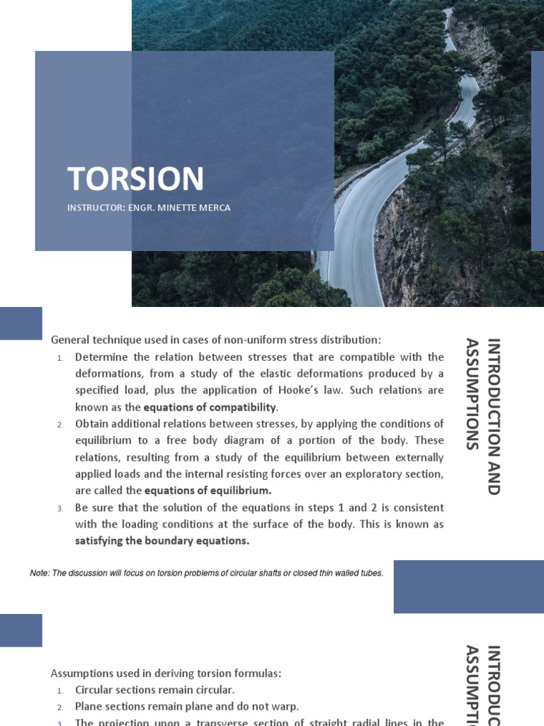 3 Torsion Pdf Stress Mechanics Mechanical Engineering