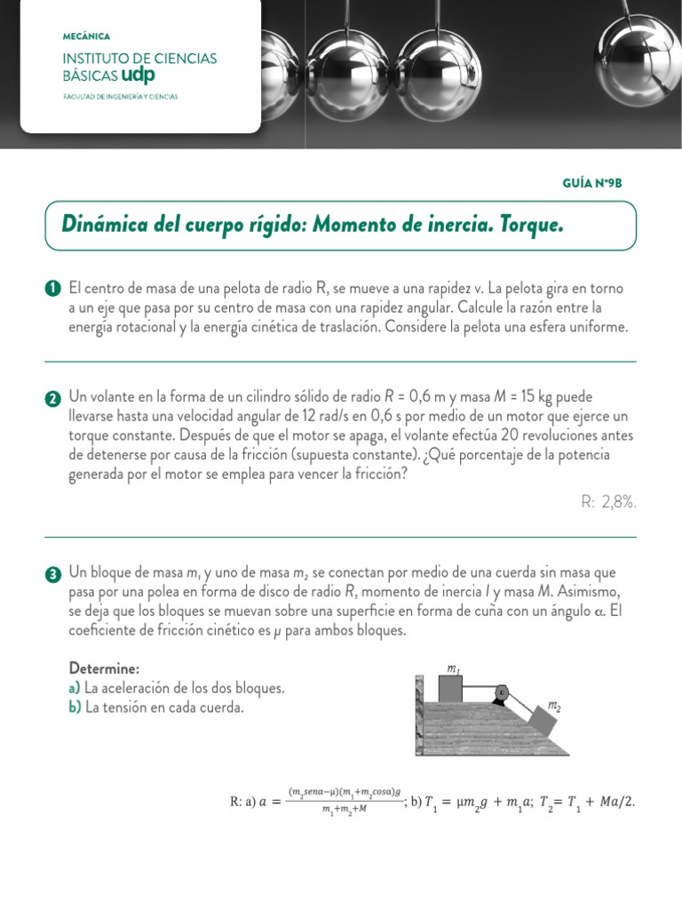 Guía+9b Mecánica | PDF