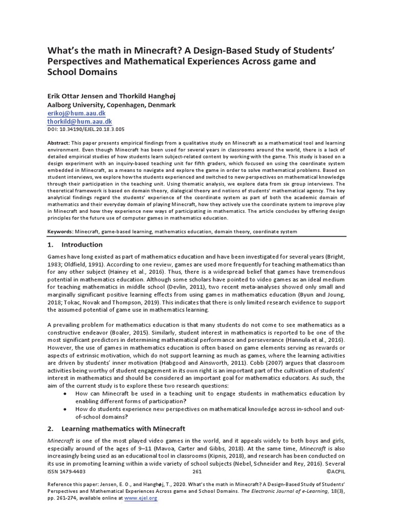 What Is Minecraft Students Study Based Book | PDF