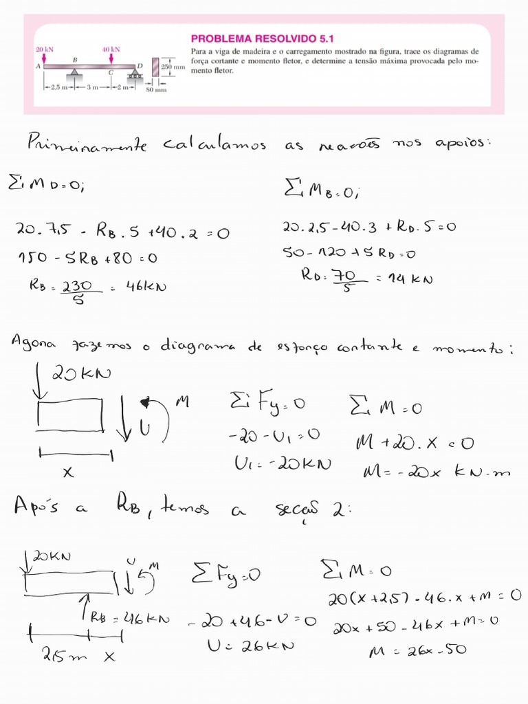 Capítulo 5 - Exercícios Resolvidos Beer - 230906 - 070706 | PDF
