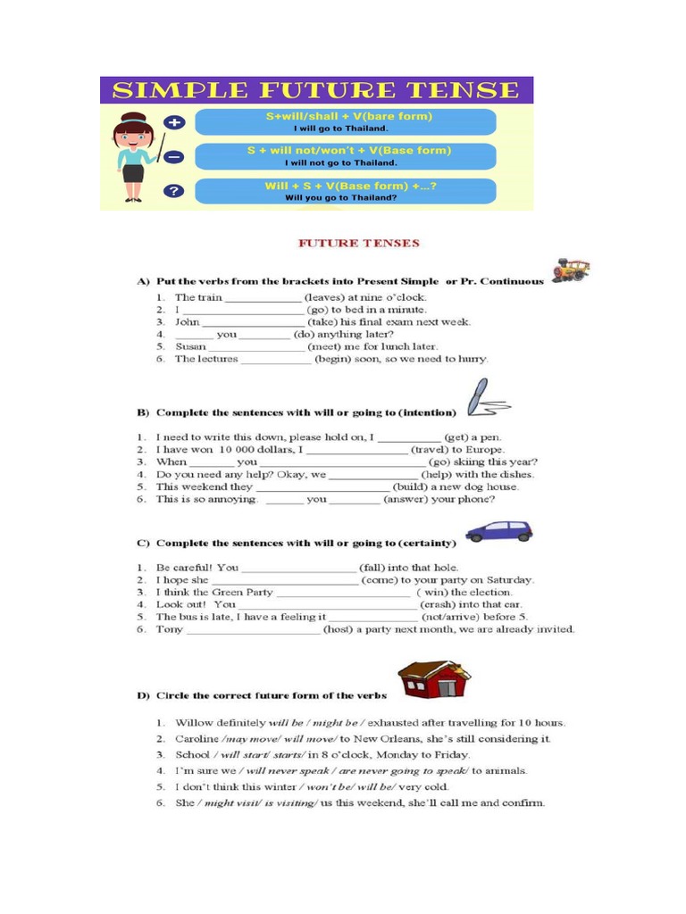 Worksheet Future Tense | PDF