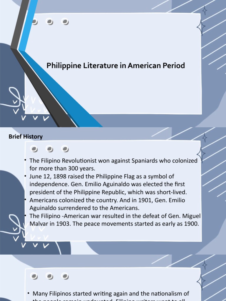 q1w1 American Period | PDF | Philippines | Tagalog Language