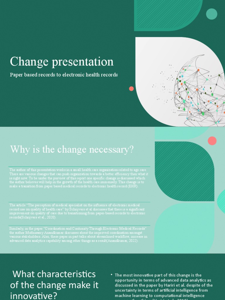 Change Presentation: Paper Based Records To Electronic Health Records ... Change Presentation: Paper Based Records To Electronic Health Records ...