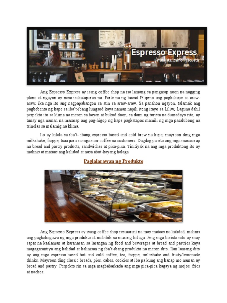 Espresso Express | PDF