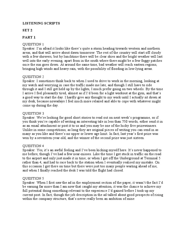 Transcripts Set 2 | PDF