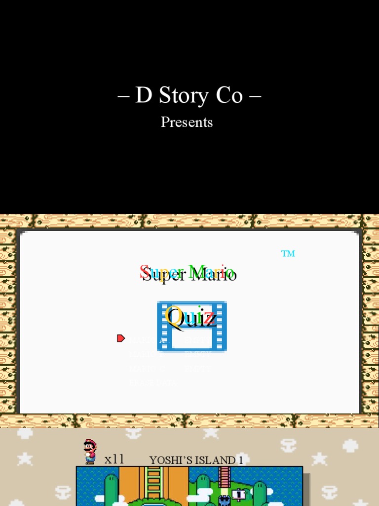 Super Mario Presentation Template | PDF