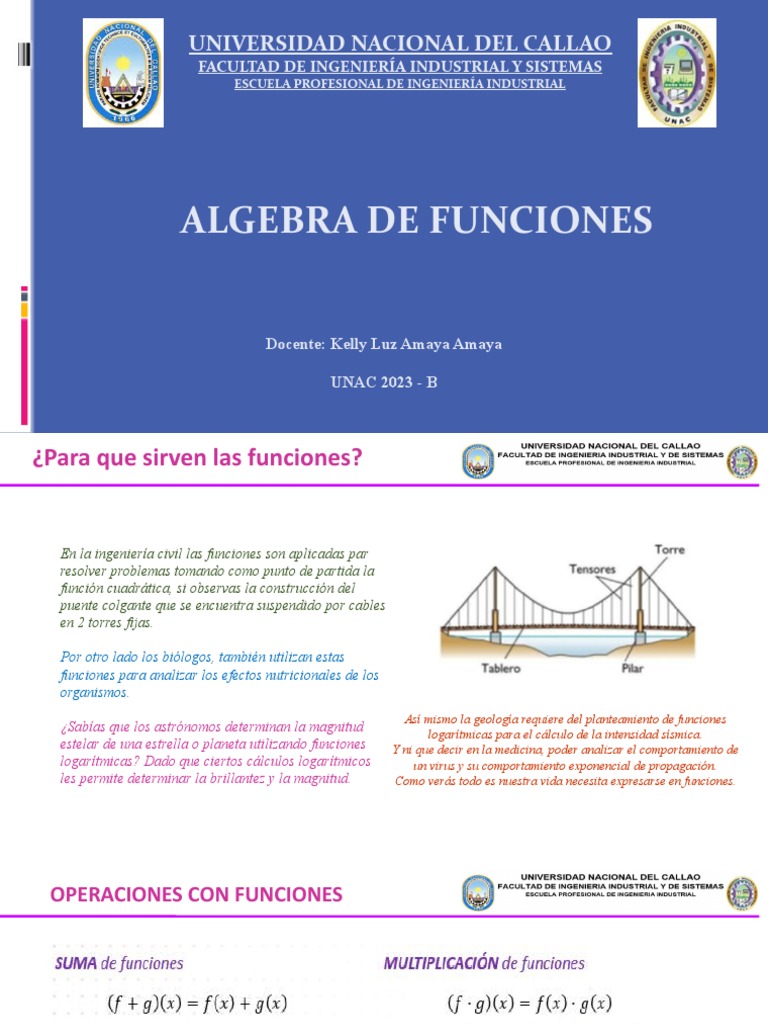s02 - Algebra de Funciones | PDF