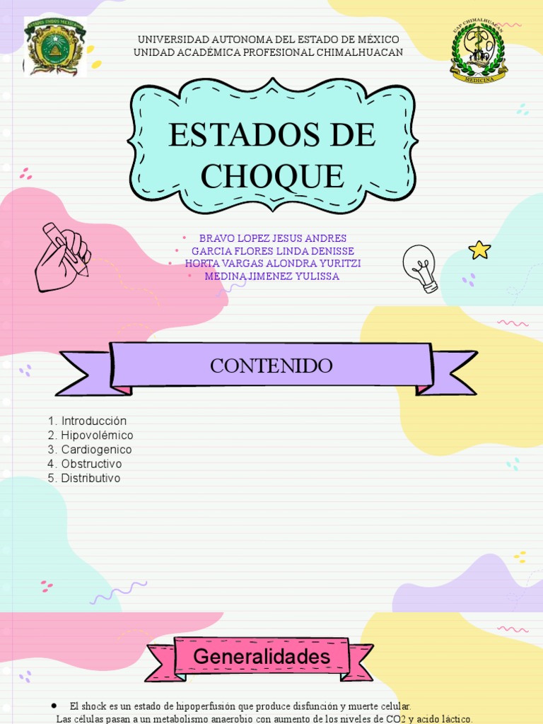 Estados de Choque | PDF | Septicemia | Choque (circulatorio)