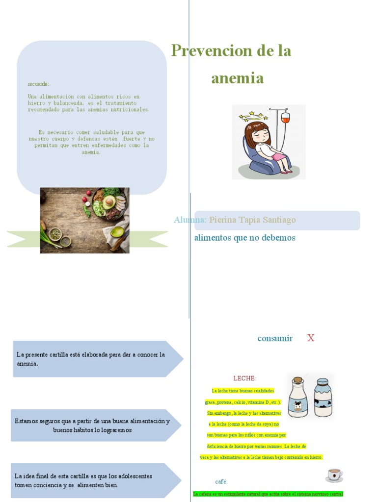 Prevencion de La Anemia | PDF | Anemia | Leche