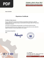 Civil Engineer Experience Certificate Format 1 | PDF