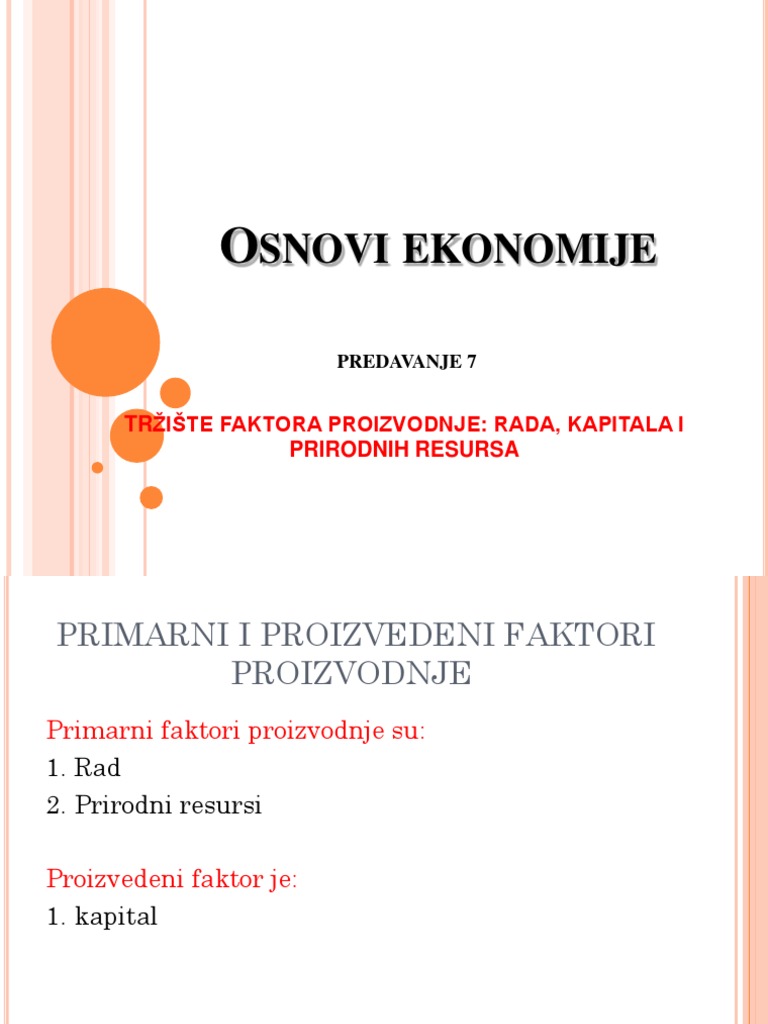 Predavanje 7 | PDF