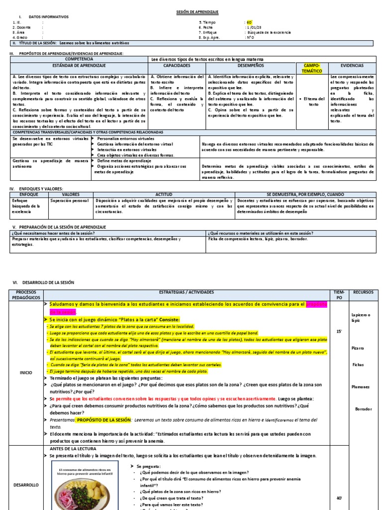SESIÓN PARA CLASE MODELO COMUNICACIÓN | PDF | Aprendizaje | Modificación de comportamiento