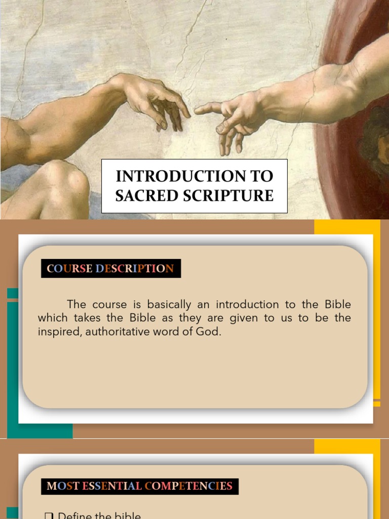 LECTURE_1_BASIC_UNDERSTANDING_OF_THE_BIBLE | PDF