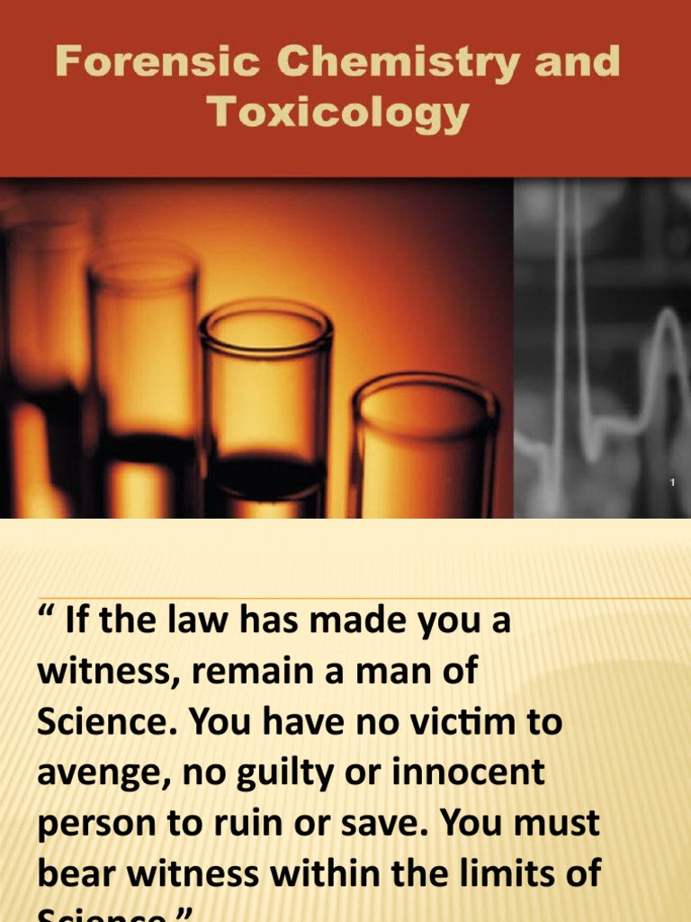 Forensic Chemistry and Toxicology | PDF | Forensic Science | Chemistry